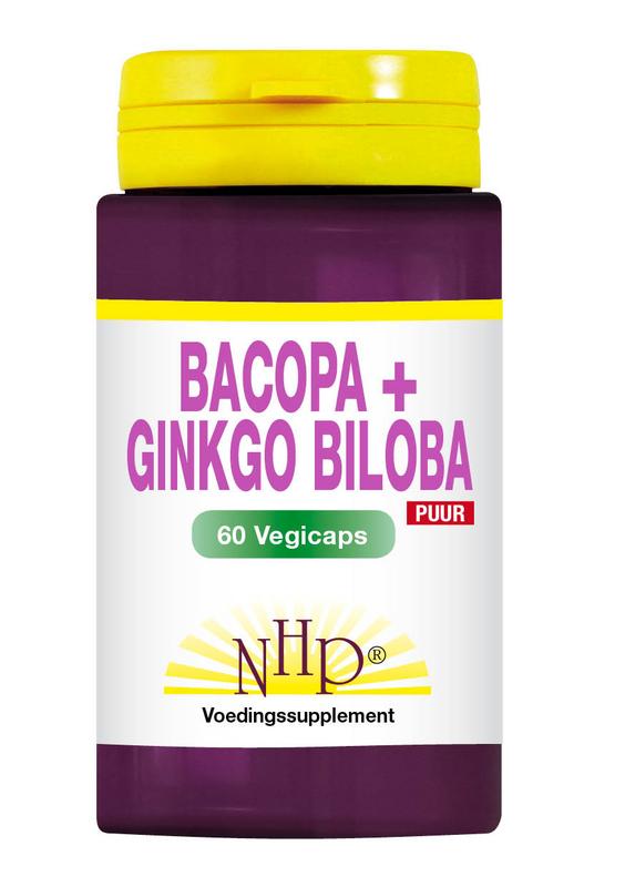 Bacopa Met Ginkgo Biloba Puur | 60vc | Nhp | eFarma Apotheek En Drogist