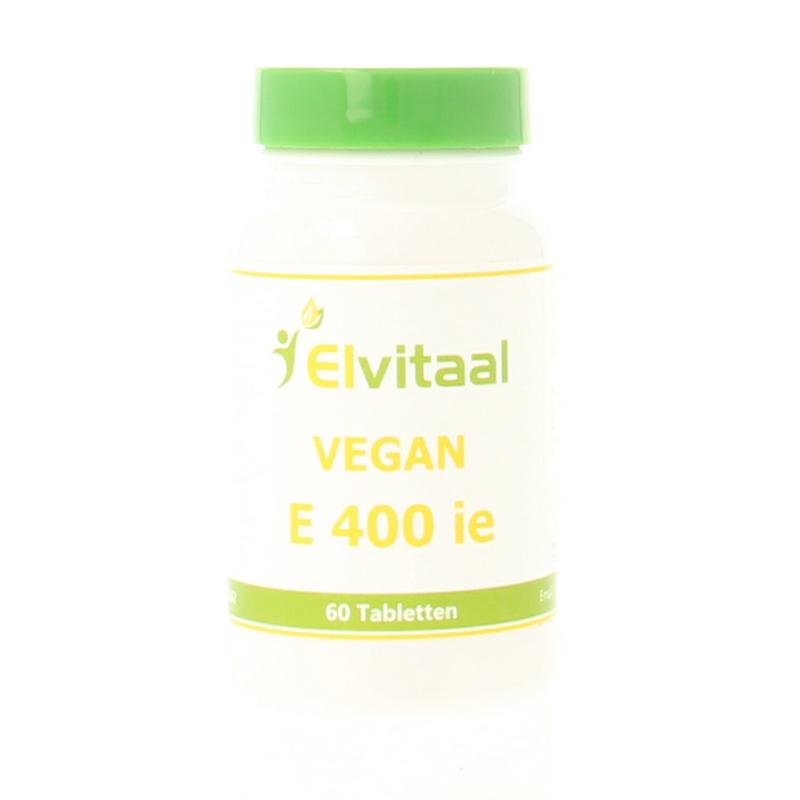 Elvitum Vitamine E Vegan Tablet 400ie | 60st | Elvitaal/elvitum ...