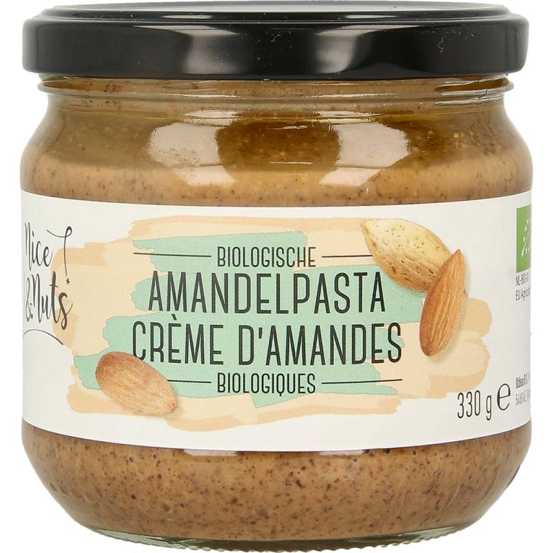 Amandelpasta Bio | 330g | Nice & Nuts | eFarma Apotheek En Drogist