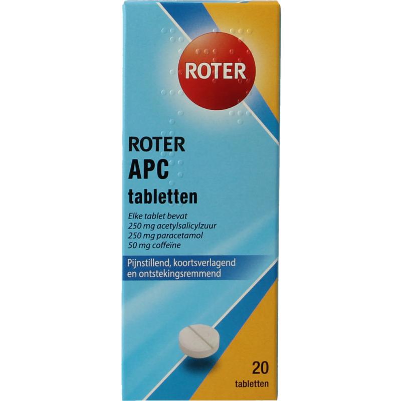 Roter Apc Tablet | 20st | Roter | eFarma Apotheek En Drogist