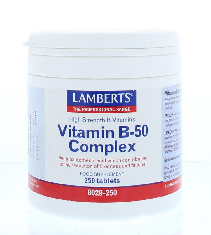 Vitamine B50 Complex | 250tb | Lamberts | eFarma Apotheek En Drogist