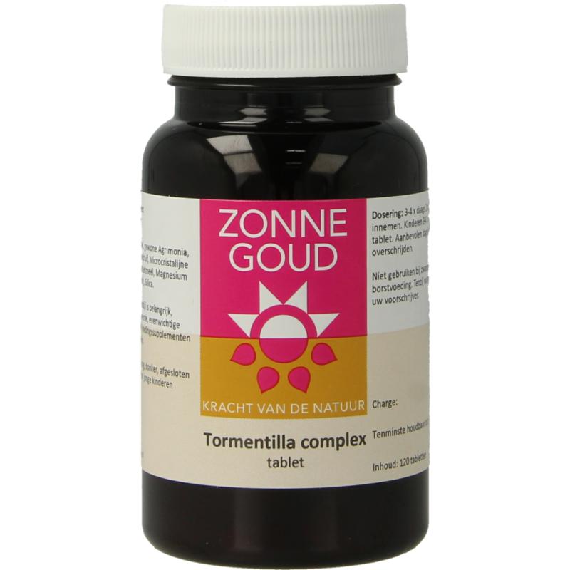 Tormentilla Complex Tablet | 120st | Zonnegoud | eFarma Apotheek En Drogist