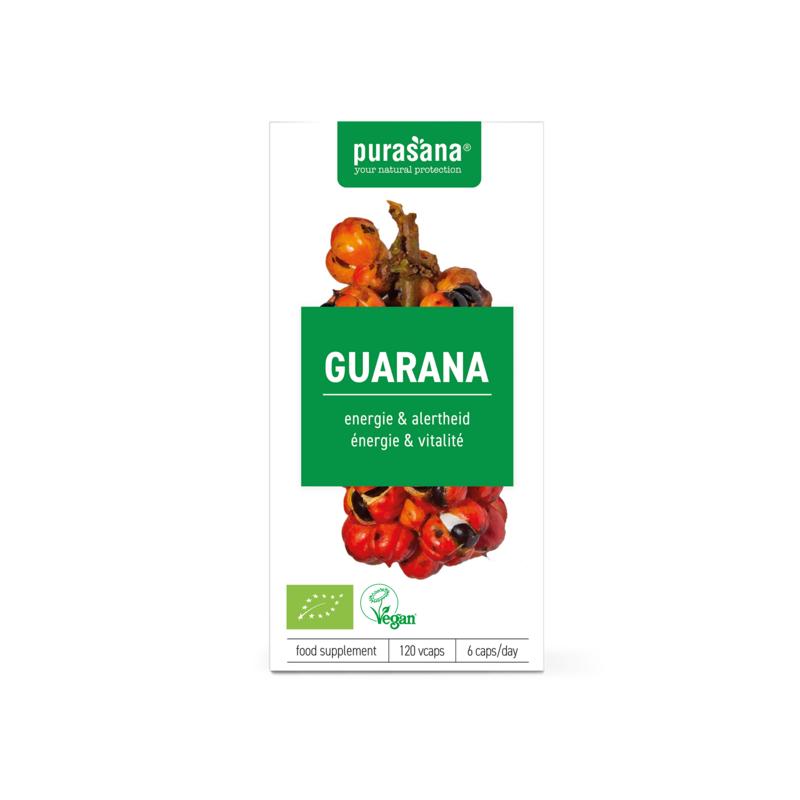 Guarana Vegan Bio | 120vc | Purasana | eFarma Apotheek En Drogist