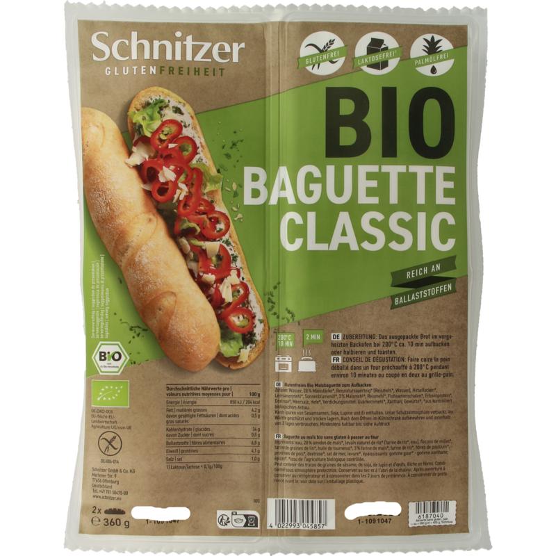 Baguette Classic Bio | 360g | Schnitzer | eFarma Apotheek En Drogist