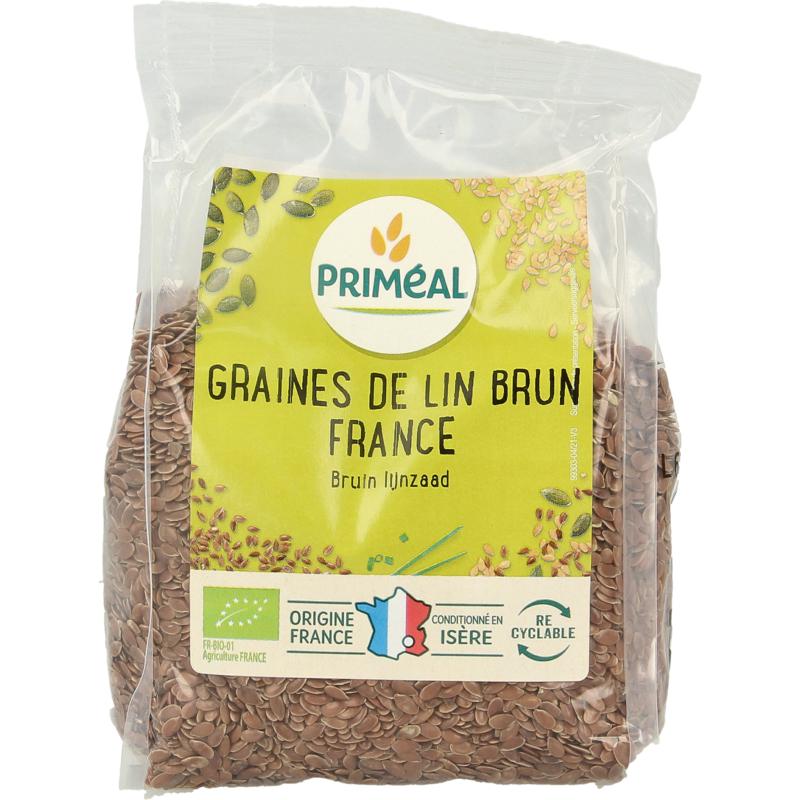 Lijnzaad Bruin Bio | 250g | Primeal | eFarma Apotheek En Drogist