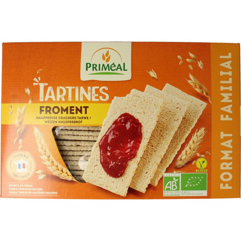 Tarwe Crackers Bio | 250g | Primeal | eFarma Apotheek En Drogist