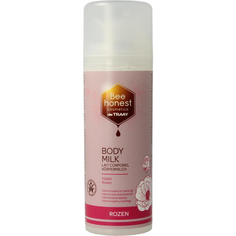 Bodymilk Rozen | 150ml | Traay Bee Honest | eFarma Apotheek En Drogist