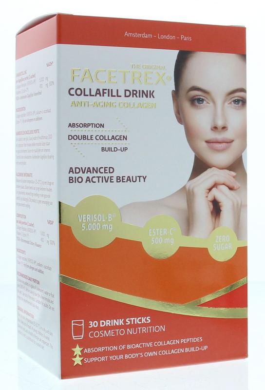 Collafill Drink Sticks | 30st | Facetrex | eFarma Apotheek En Drogist