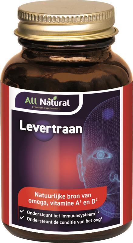 Levertraan Vitamine A & D | 100ca | All Natural | eFarma Apotheek En ...