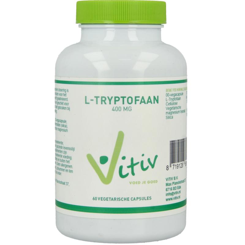 L-Tryptofaan | 60vc | Vitiv | eFarma Apotheek En Drogist