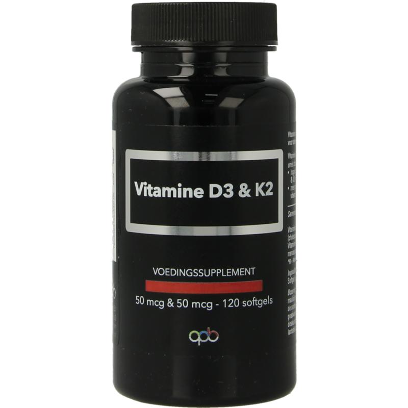 Vitamine D3 & K2 | 120sft | Apb Holland | eFarma Apotheek En Drogist
