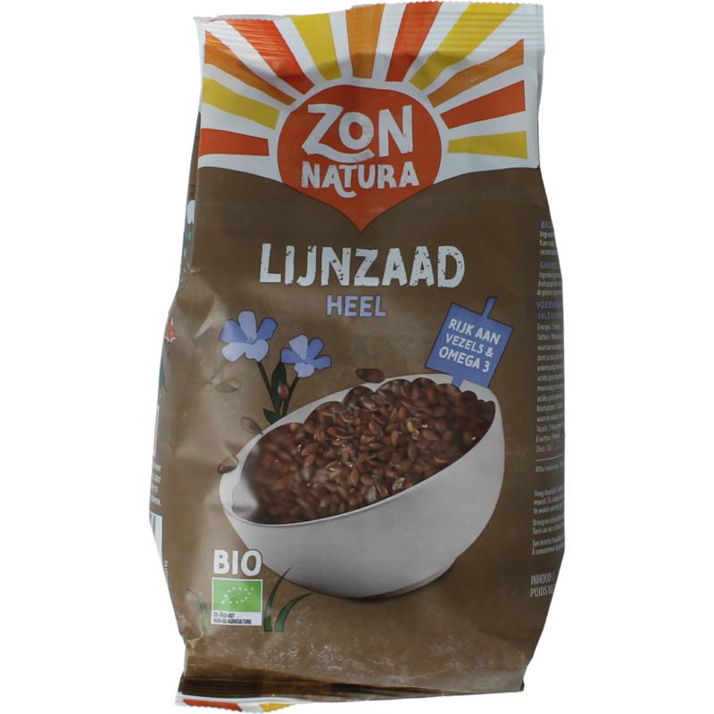 Lijnzaad Heel Bio | 400g | Zonnatura | eFarma Apotheek En Drogist