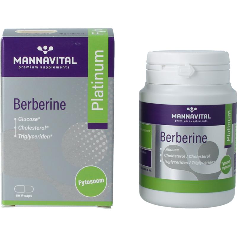 Berberine Platinum | 60vc | Mannavital | eFarma Apotheek En Drogist