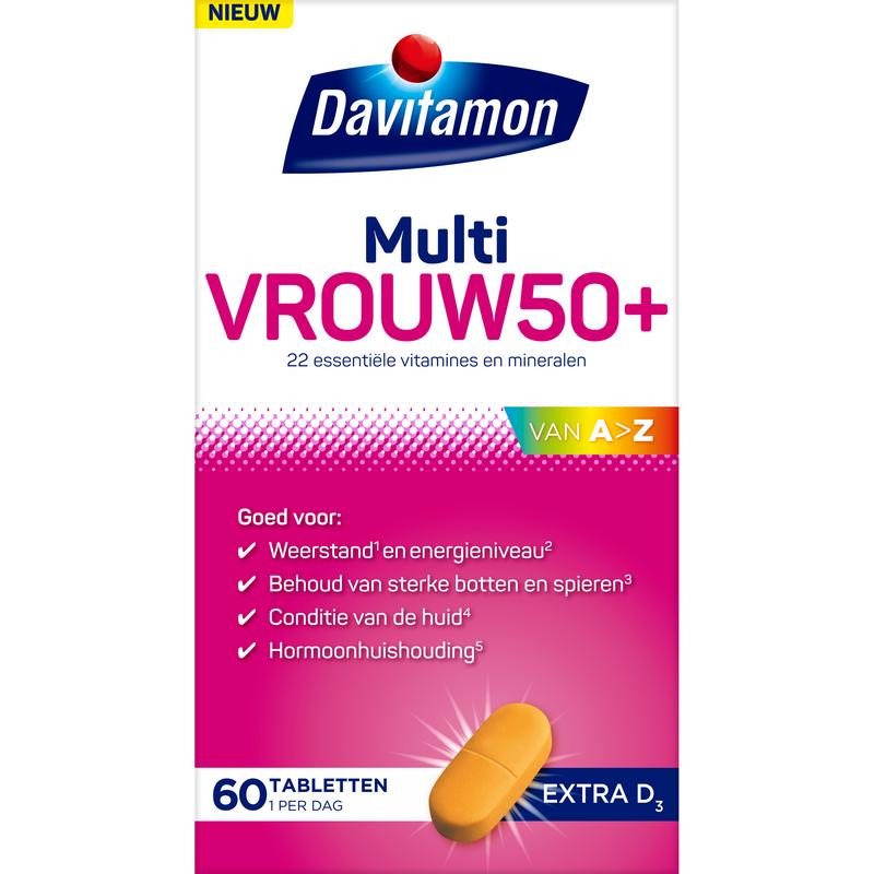 Davitamon Multi Vrouw 50+ Tablet | 60st | Davitamon | eFarma Apotheek ...