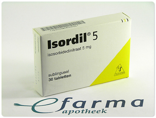 Isordil 5 - Medicijnen - Medicijninformatie | eFarma