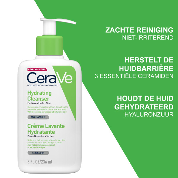 Cerave Hydraterende Reinigingscreme (236 ml). | eFarma Apotheek En Drogist